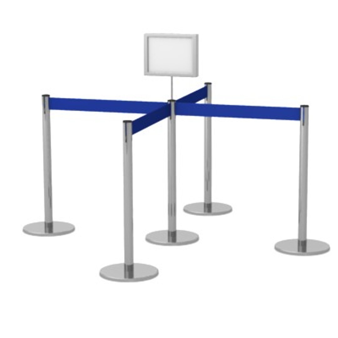 stand barrier 3d lwo