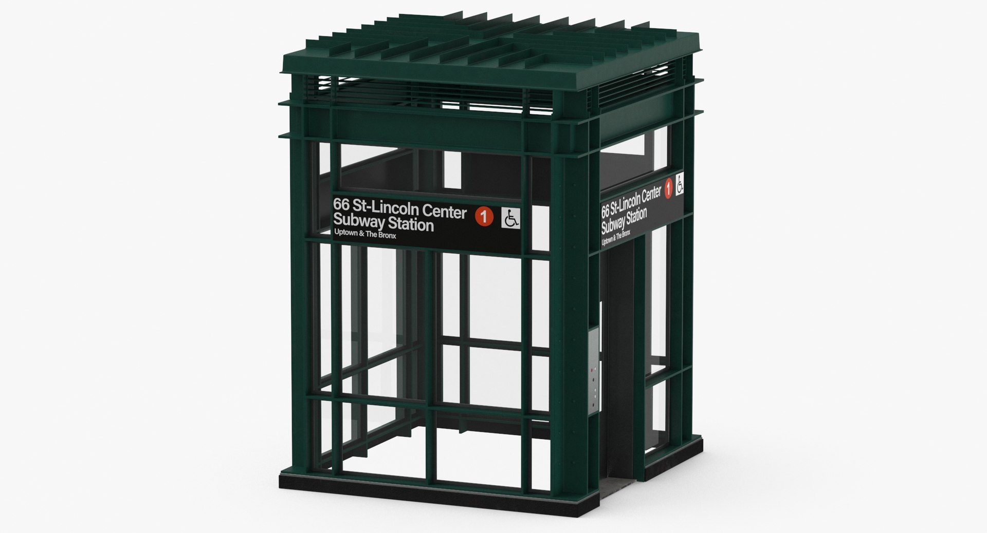 3D Subway Entrance 03 Clean Dirty And Blank Model - TurboSquid 1975729