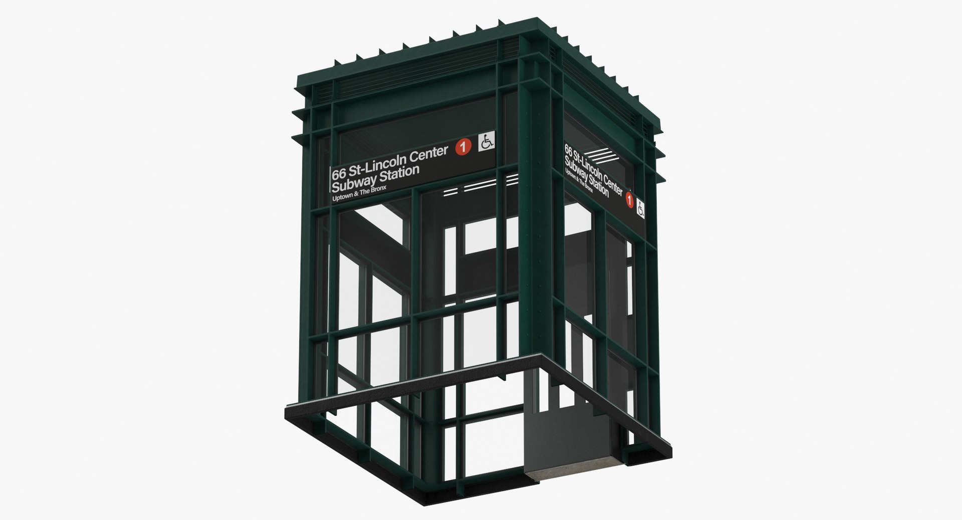 3D Subway Entrance 03 Clean Dirty And Blank Model - TurboSquid 1975729