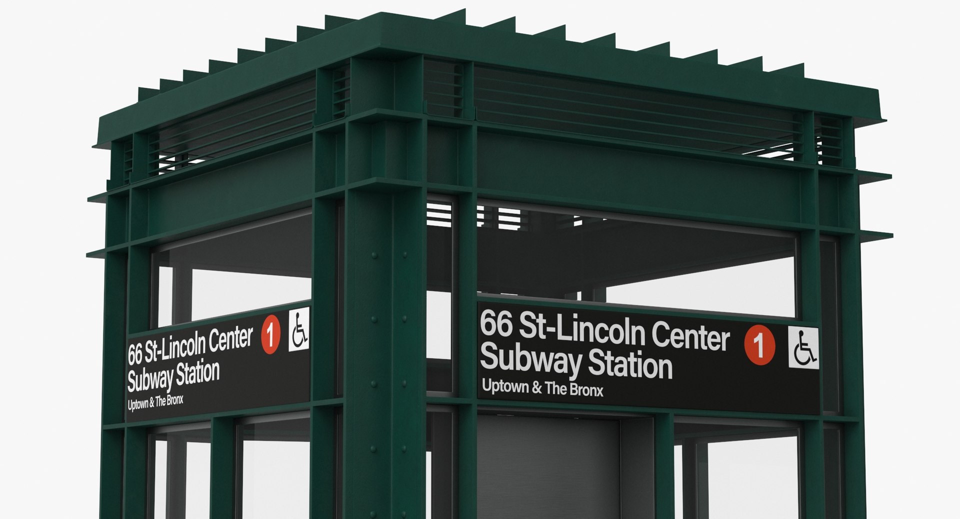 3D Subway Entrance 03 Clean Dirty And Blank Model - TurboSquid 1975729