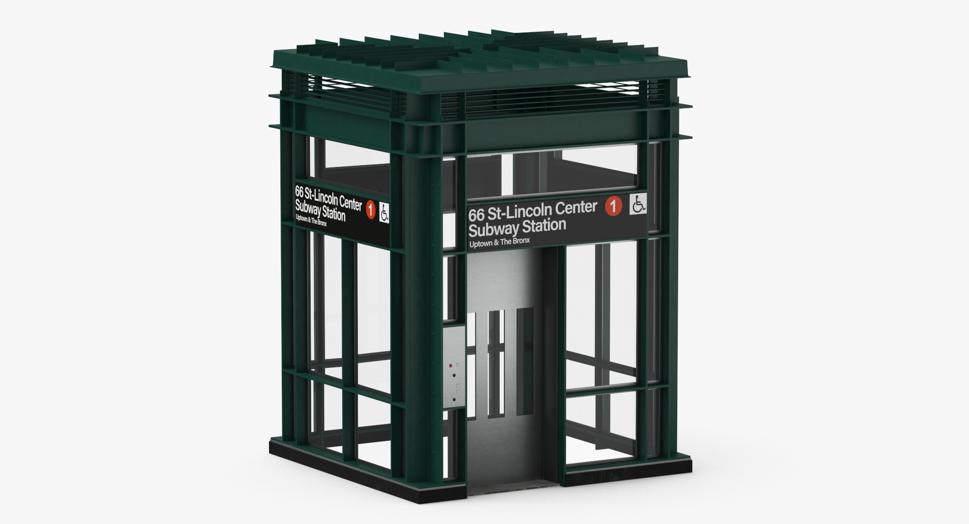 3D Subway Entrance 03 Clean Dirty And Blank Model - TurboSquid 1975729