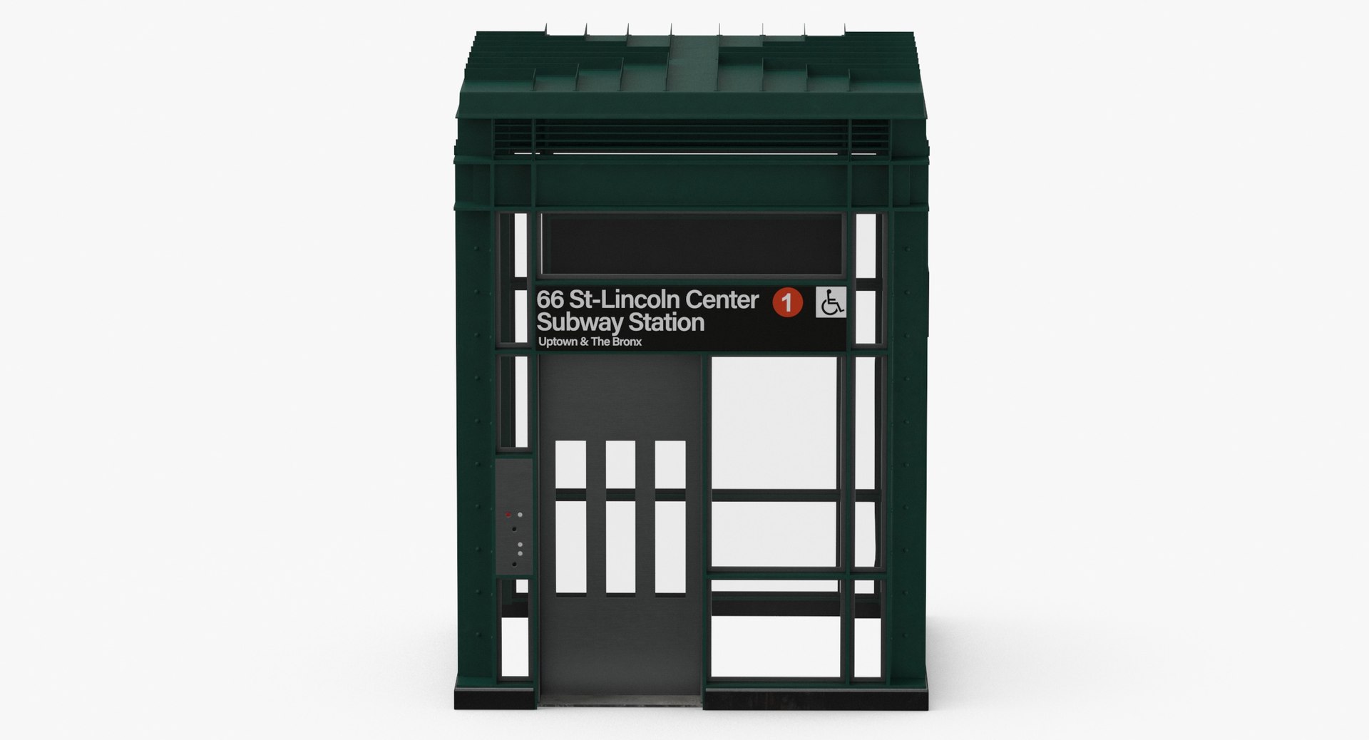 3D Subway Entrance 03 Clean Dirty And Blank Model - TurboSquid 1975729