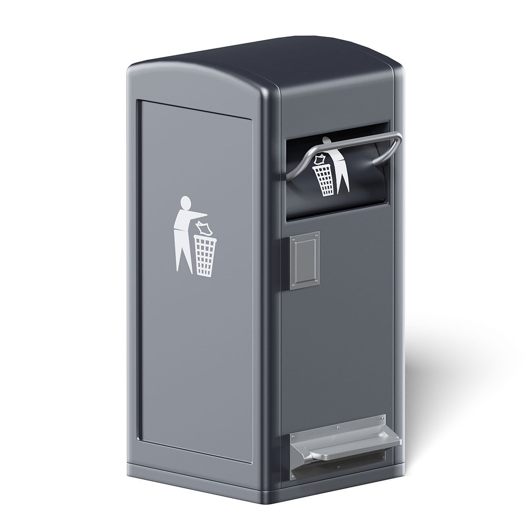 Large Trash Bin Model - TurboSquid 1401056