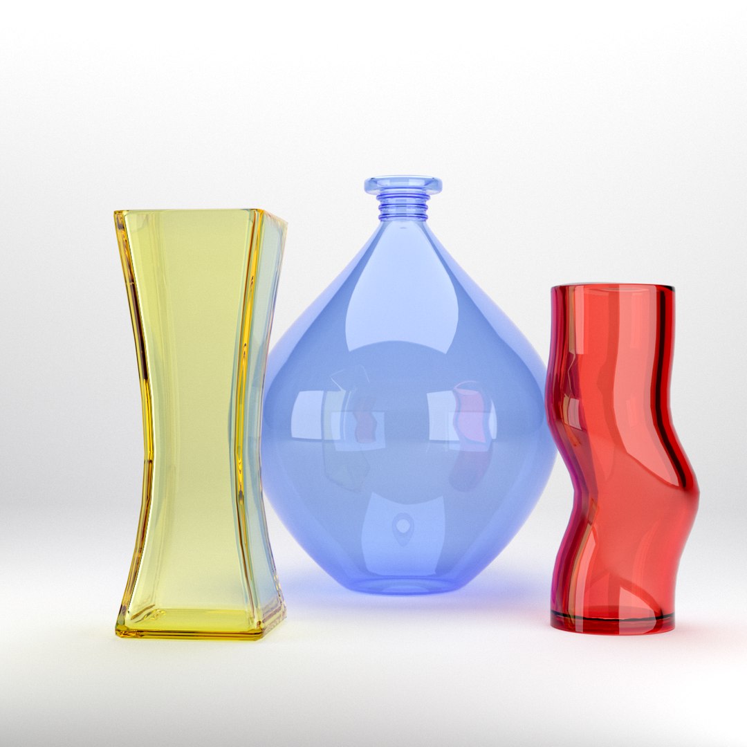3D set vases - TurboSquid 1190567