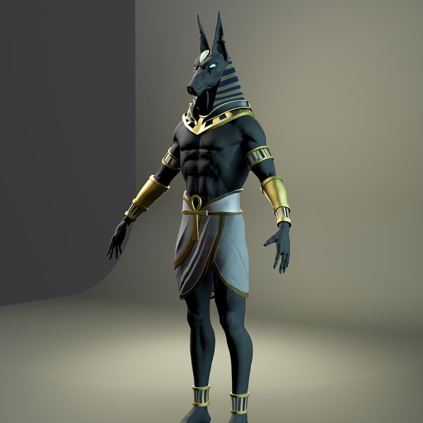 Anubis and Egyptian axe 3D model - TurboSquid 1784687