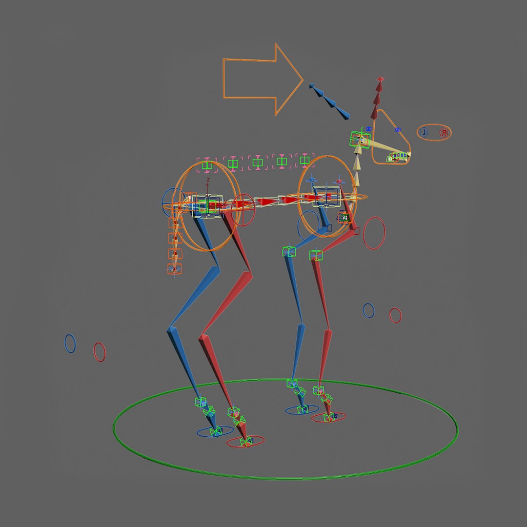 3d fawn baby deer rigged model