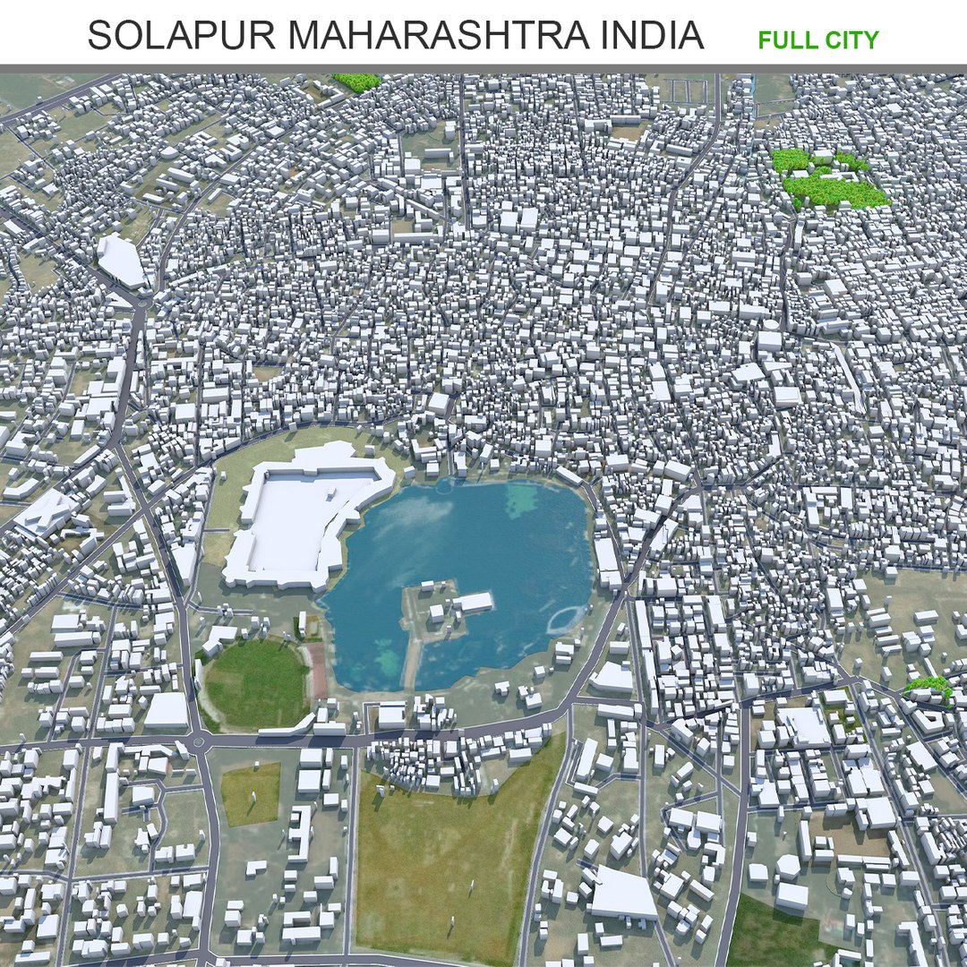Solapur Maharashtra India 3D model - TurboSquid 2154583