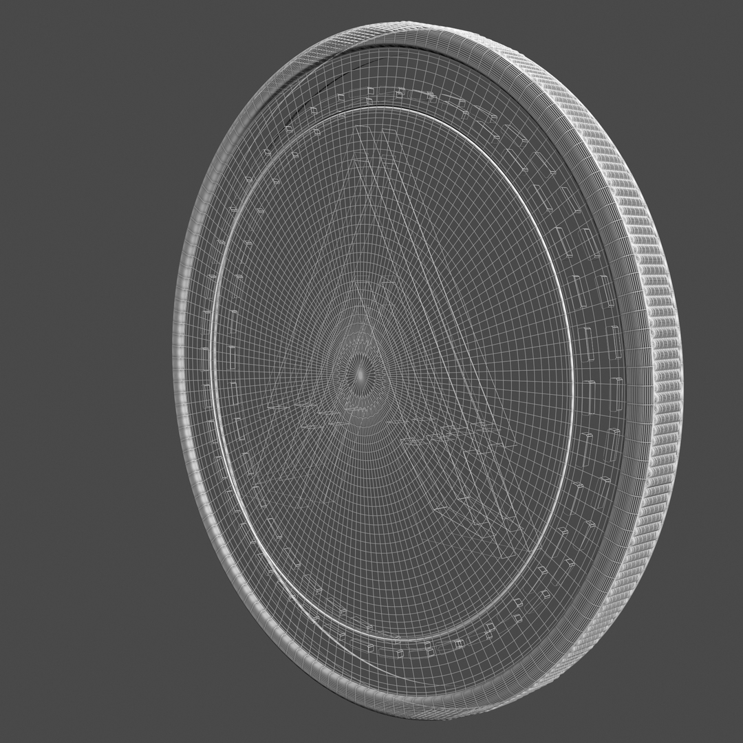 3D AceD Cryptocurrency Gold Coin model - TurboSquid 1765064