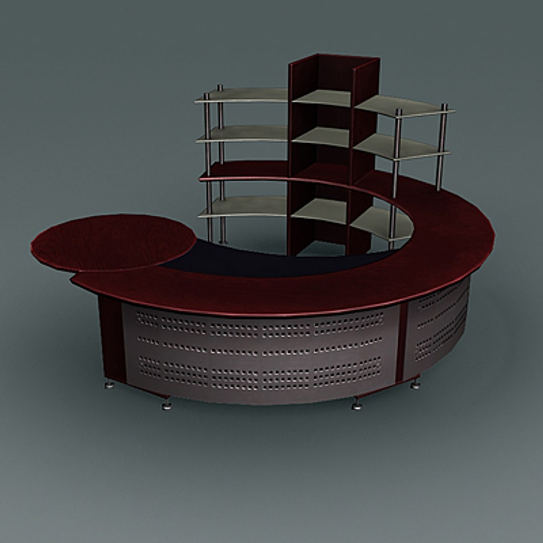 reception desk 3d model