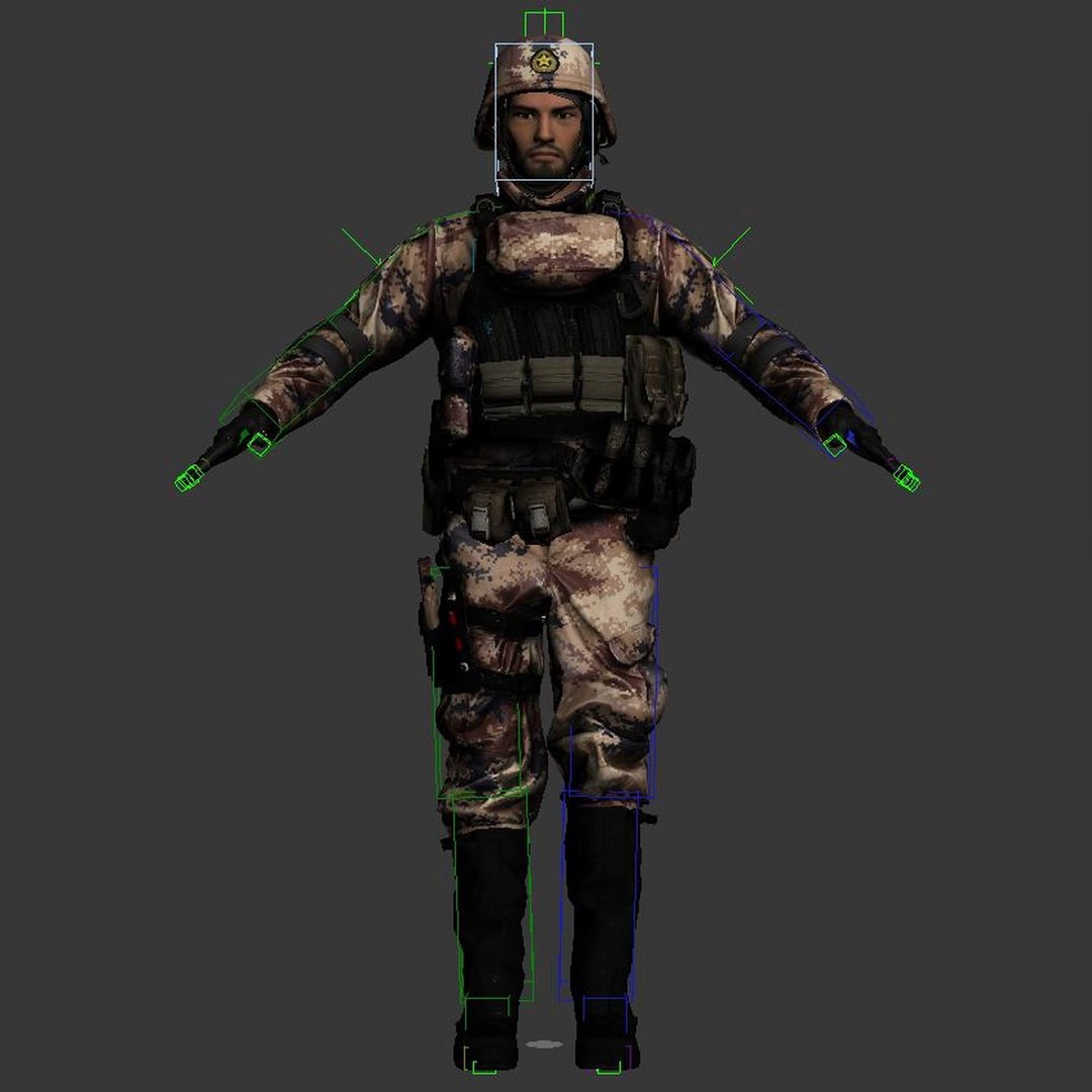 Pla Chinese Soldier 3D Model - TurboSquid 1668807