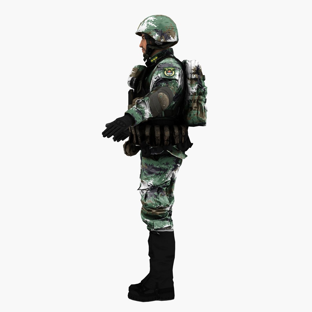 Pla Chinese Soldier 3D Model - TurboSquid 1668807