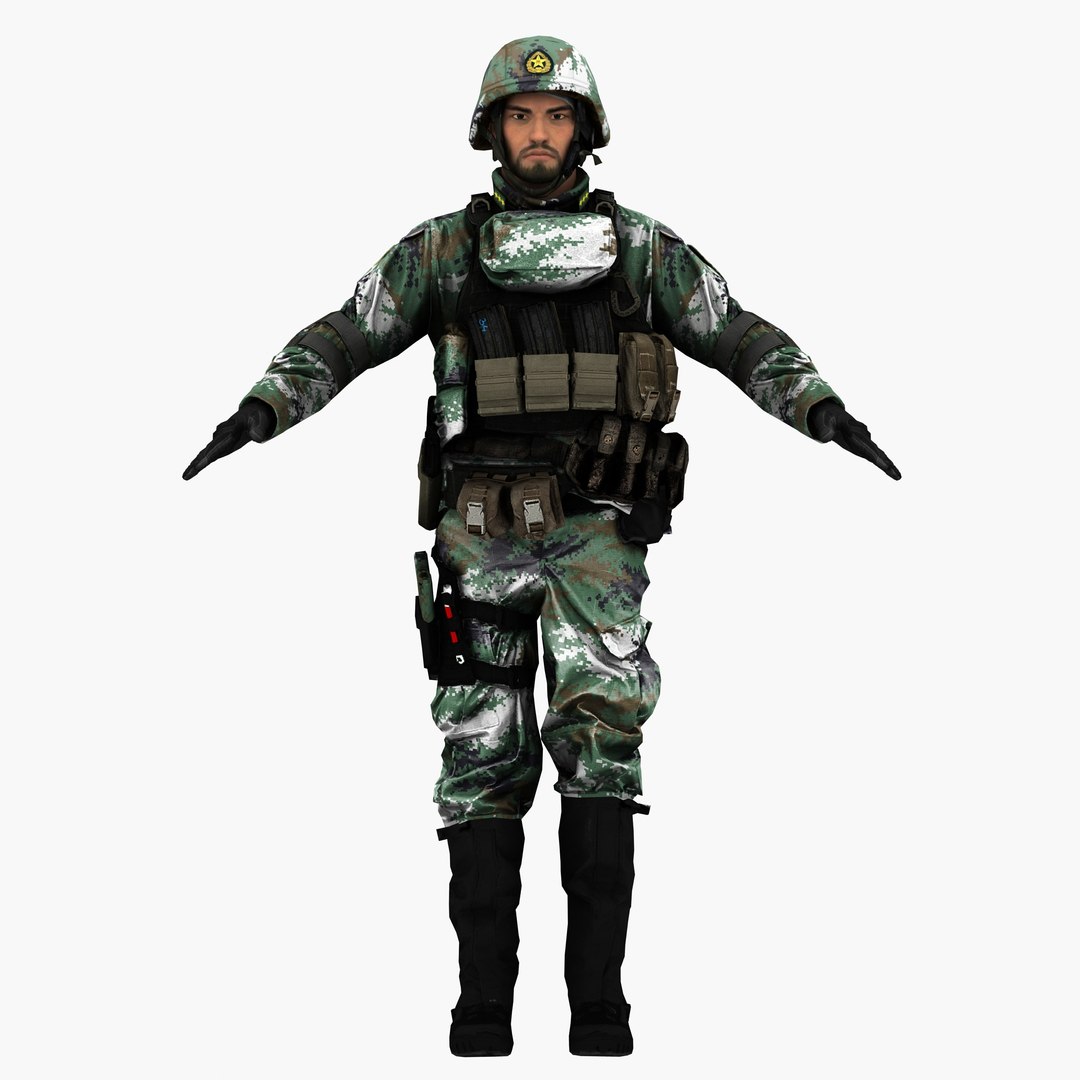 Pla Chinese Soldier 3D Model - TurboSquid 1668807