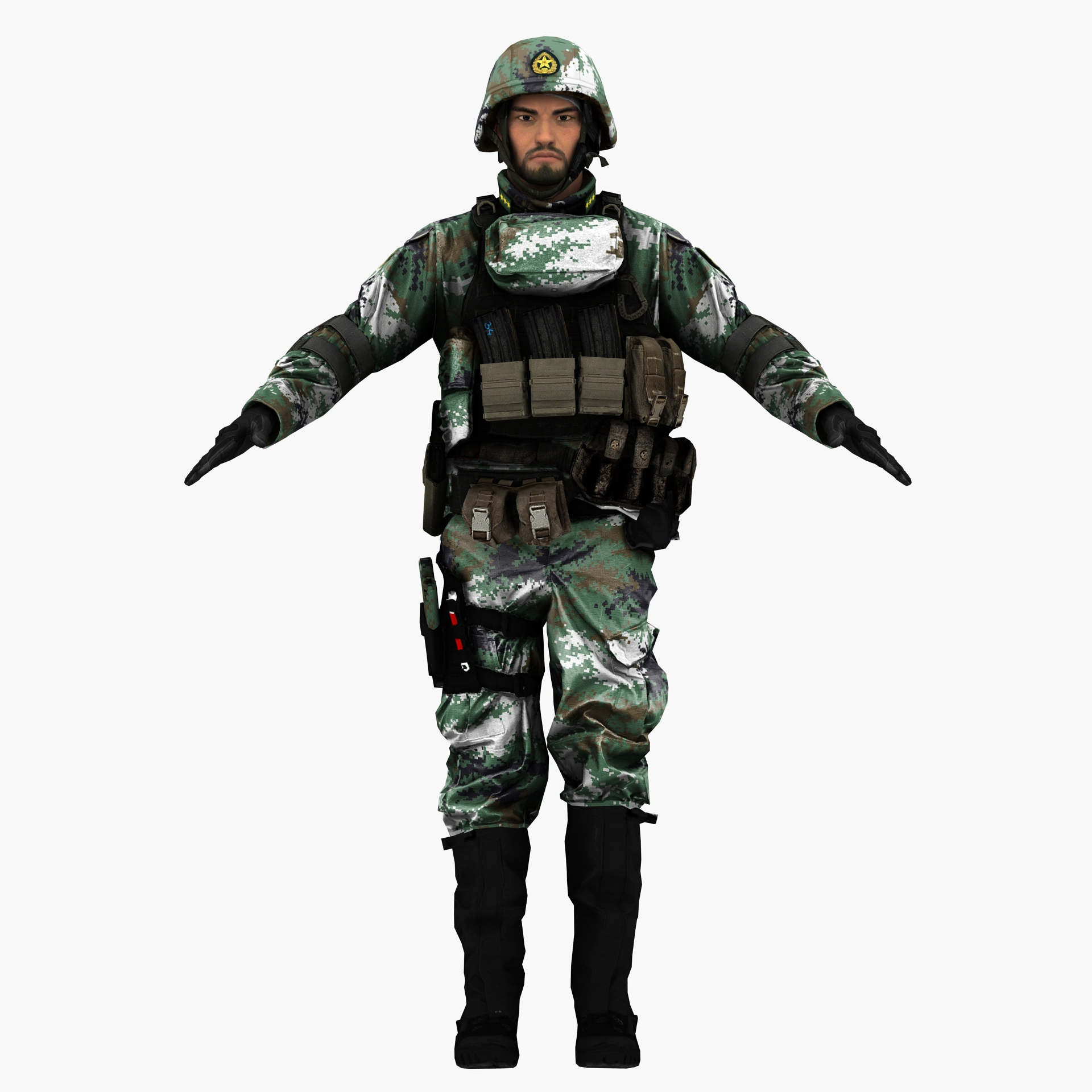 Pla chinese soldier 3D model - TurboSquid 1668807