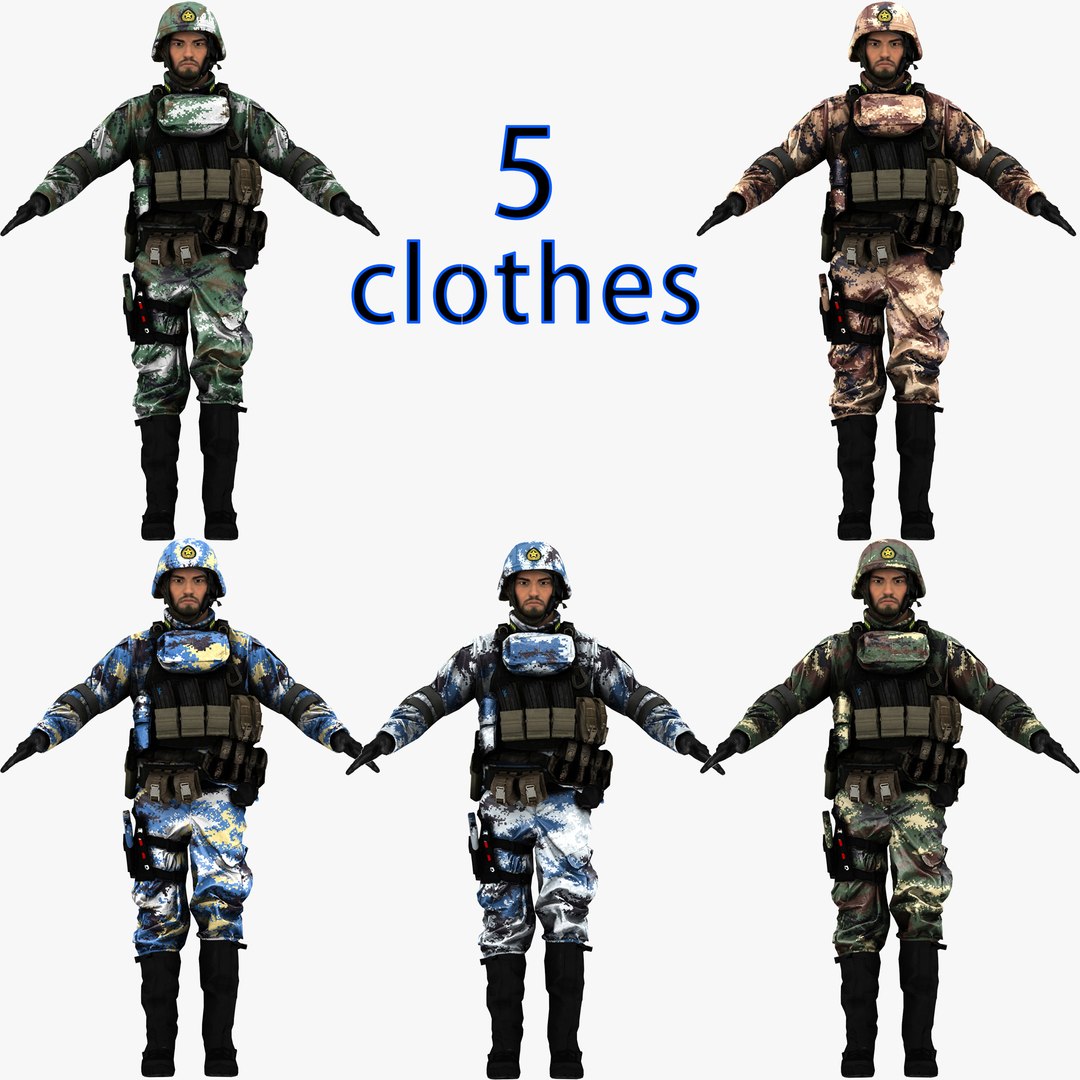 Pla Chinese Soldier 3D Model - TurboSquid 1668807