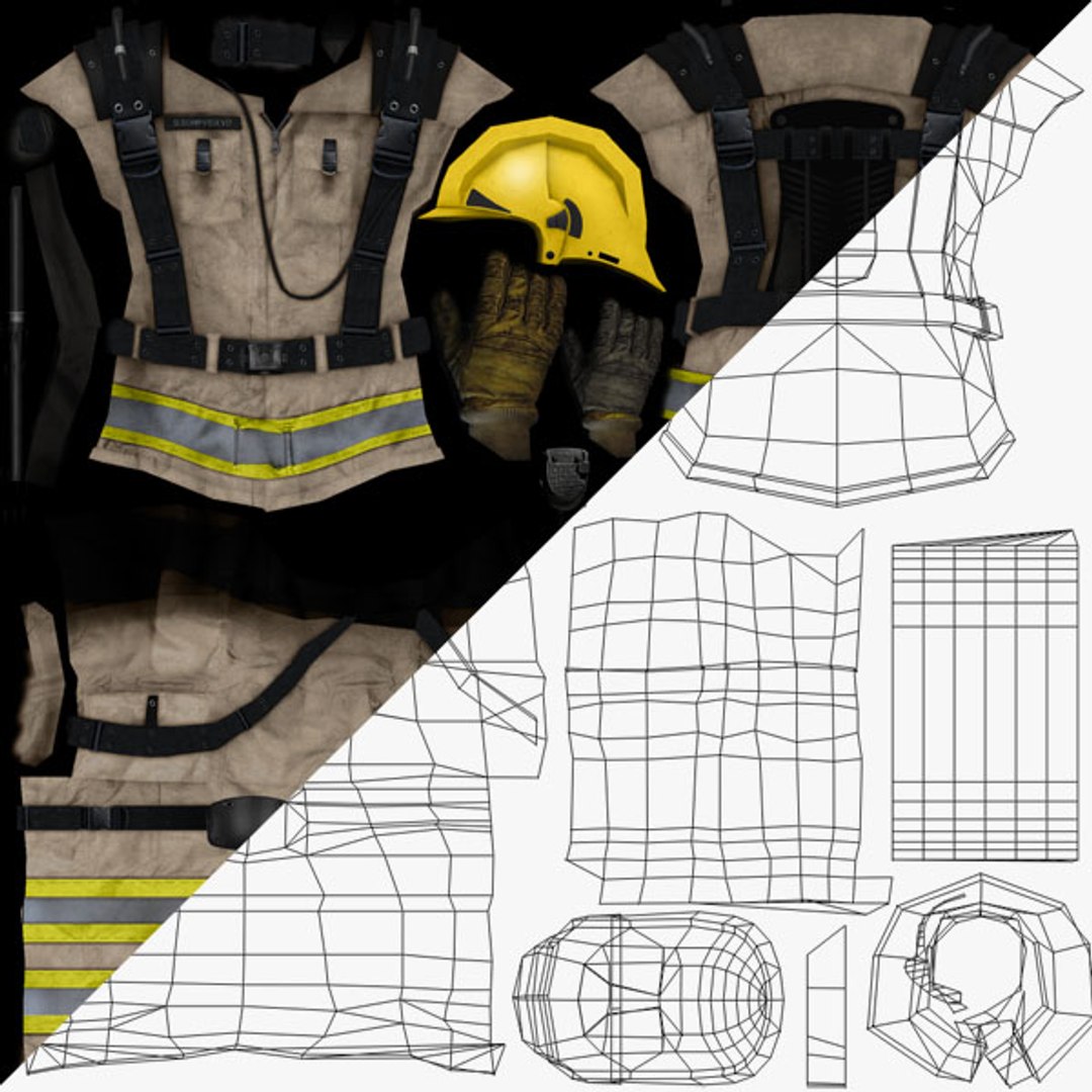 3d Model Firefighter Simulation