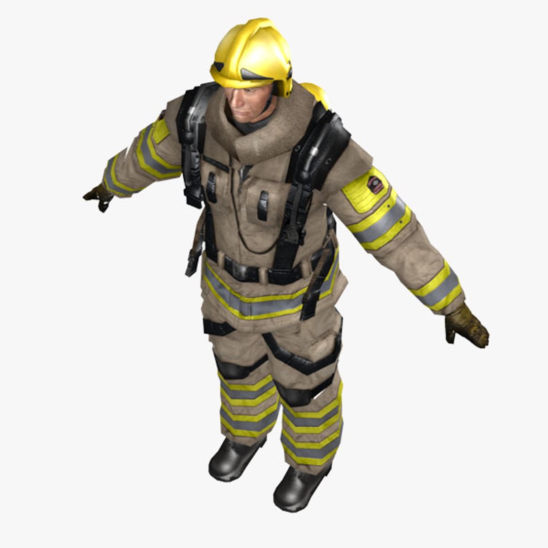 3d Model Firefighter Simulation