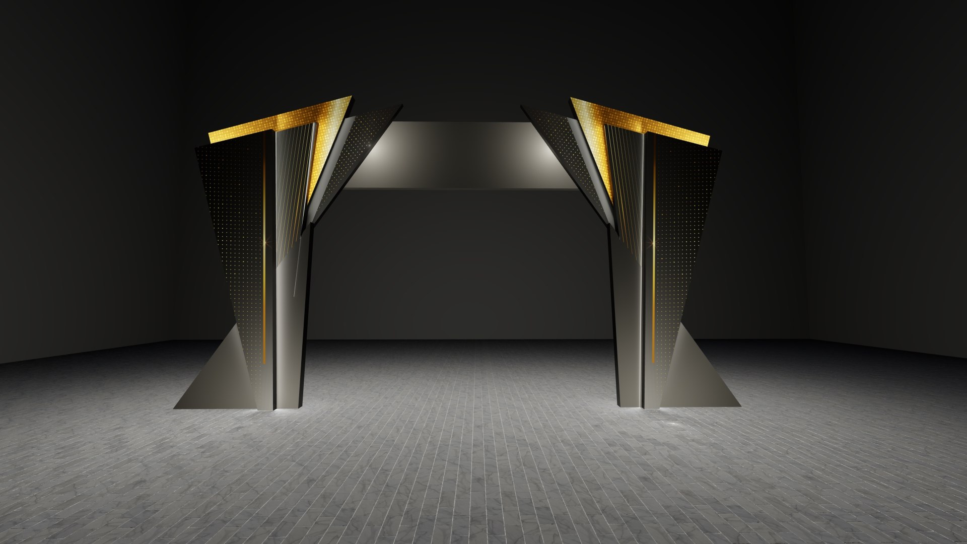 ELEGANT GATSBY STAGE AND GATE FOR AWARDING 3D - TurboSquid 2125181