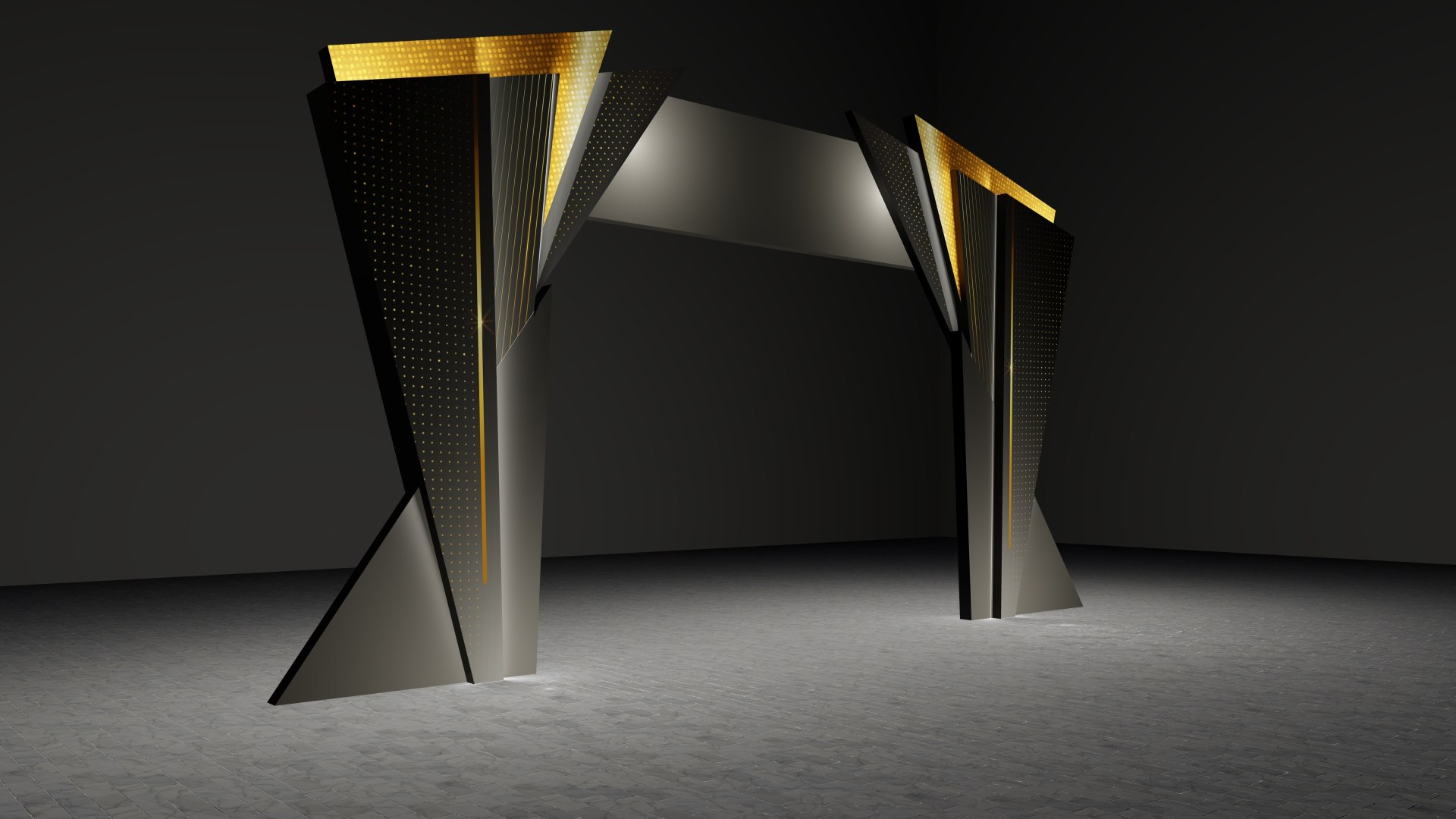 ELEGANT GATSBY STAGE AND GATE FOR AWARDING 3D - TurboSquid 2125181