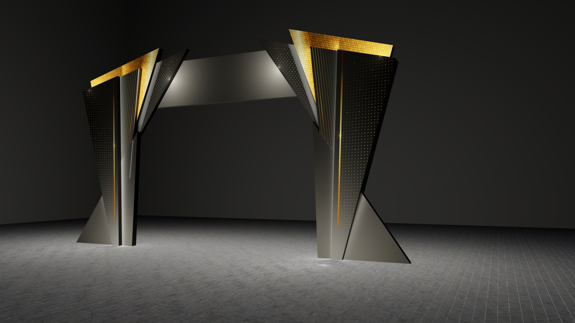 ELEGANT GATSBY STAGE AND GATE FOR AWARDING 3D - TurboSquid 2125181