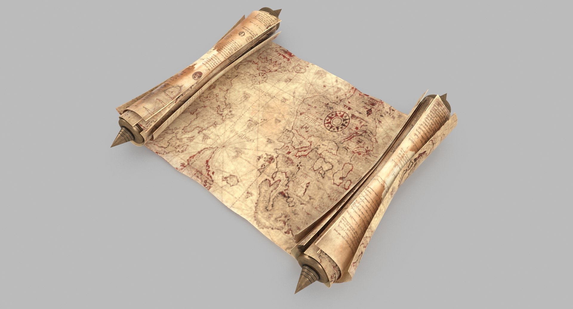 Scroll Advertising Model - TurboSquid 1282747