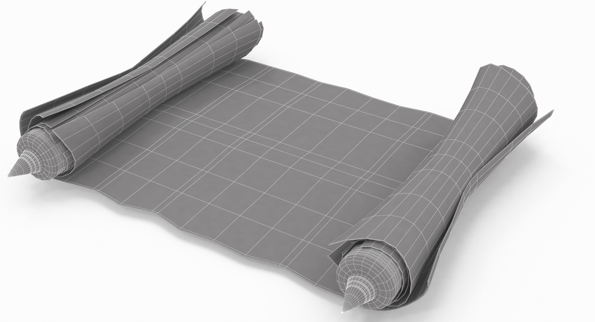 Scroll advertising model - TurboSquid 1282747