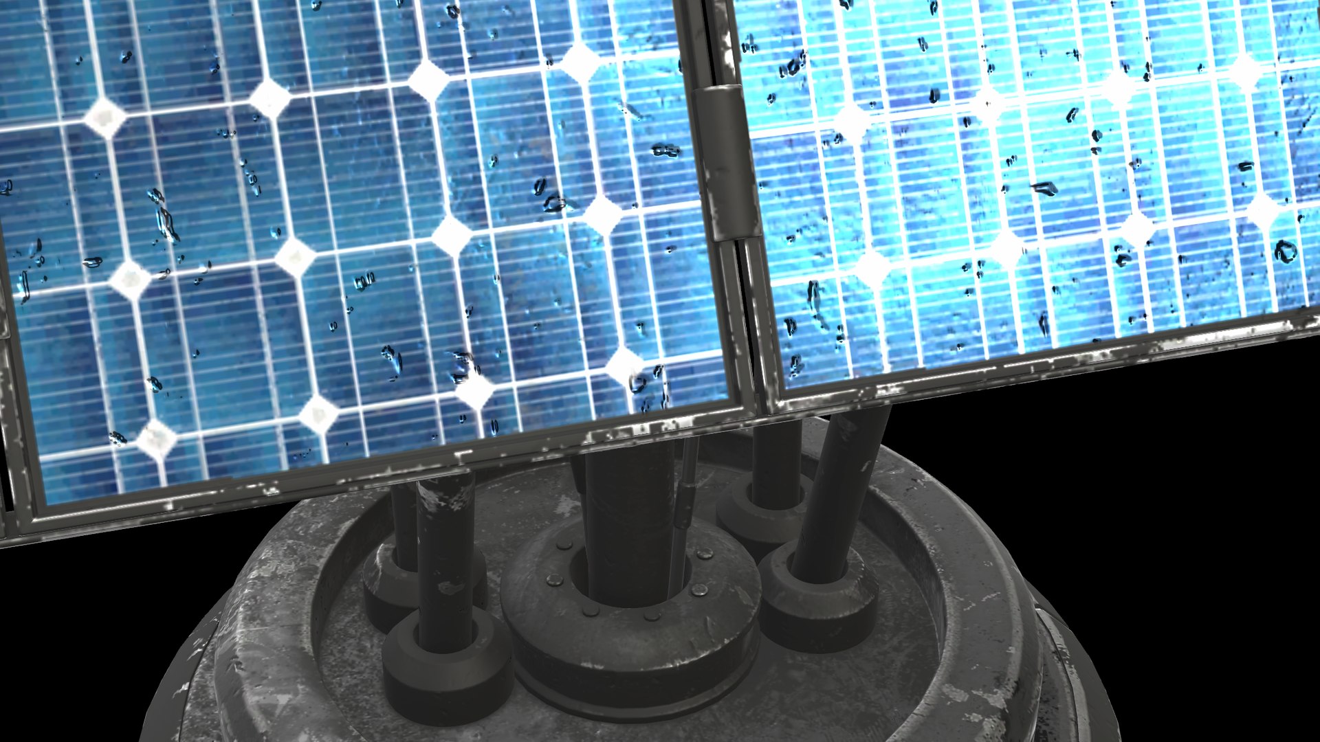 Square Solar Panel 3D Model - TurboSquid 2300410