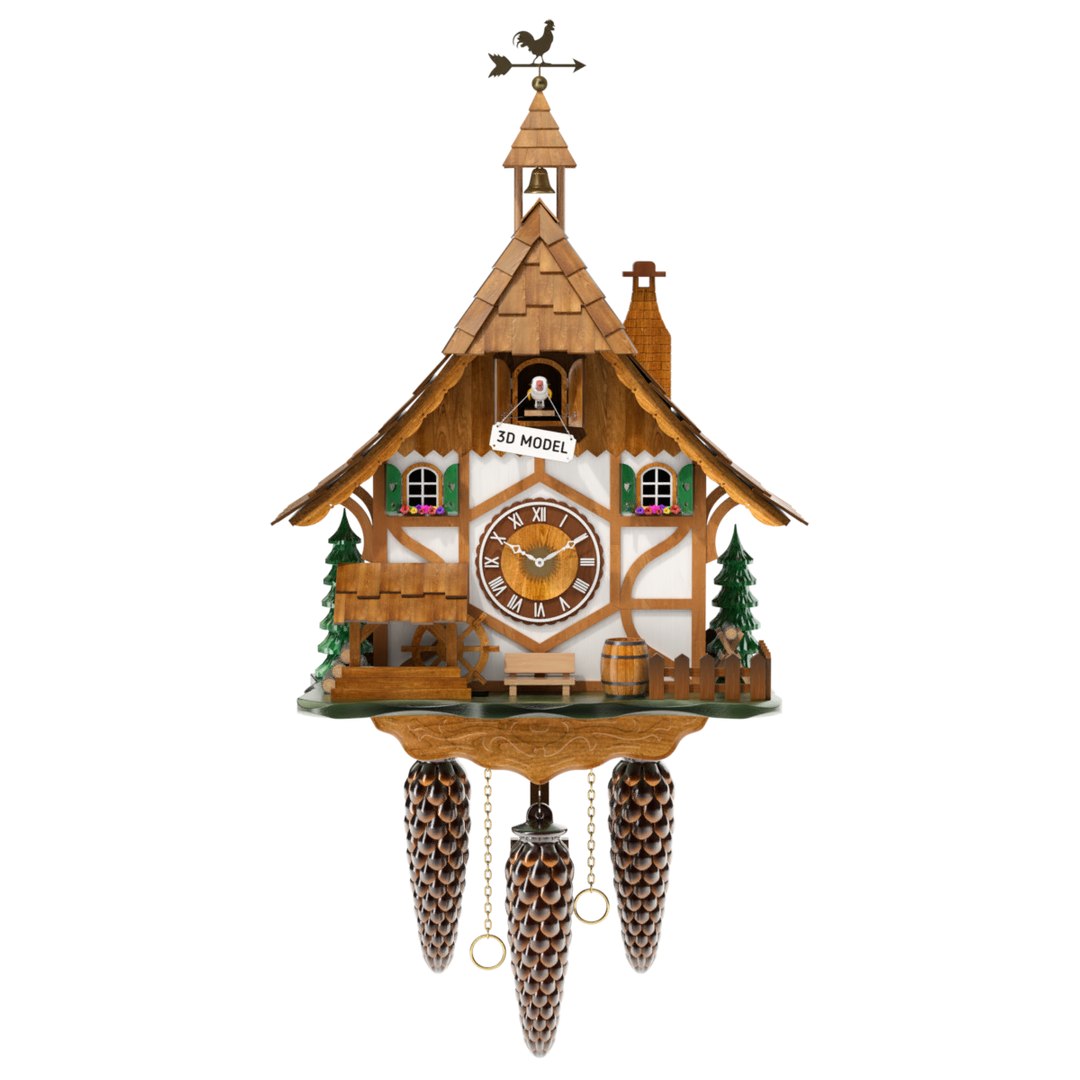 Clock cuckoo 3D model - TurboSquid 1629229