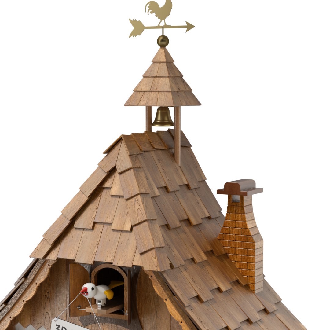 Clock cuckoo 3D model - TurboSquid 1629229