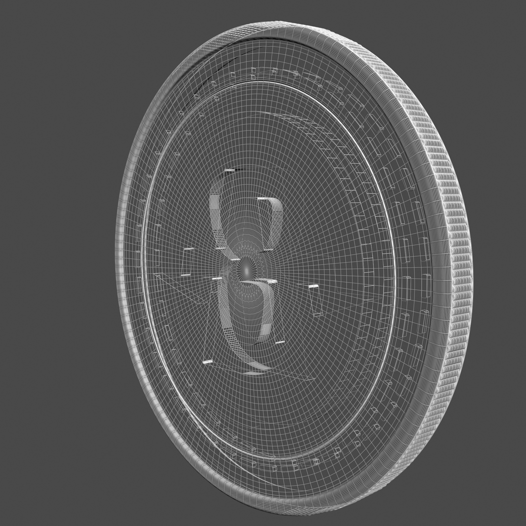 Burst Cryptocurrency Gold Coin 3D - TurboSquid 1783519