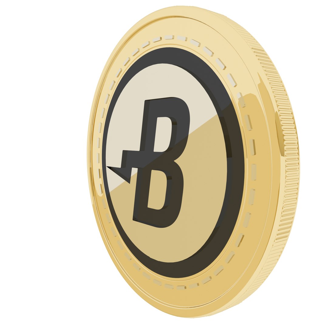 Burst Cryptocurrency Gold Coin 3D - TurboSquid 1783519