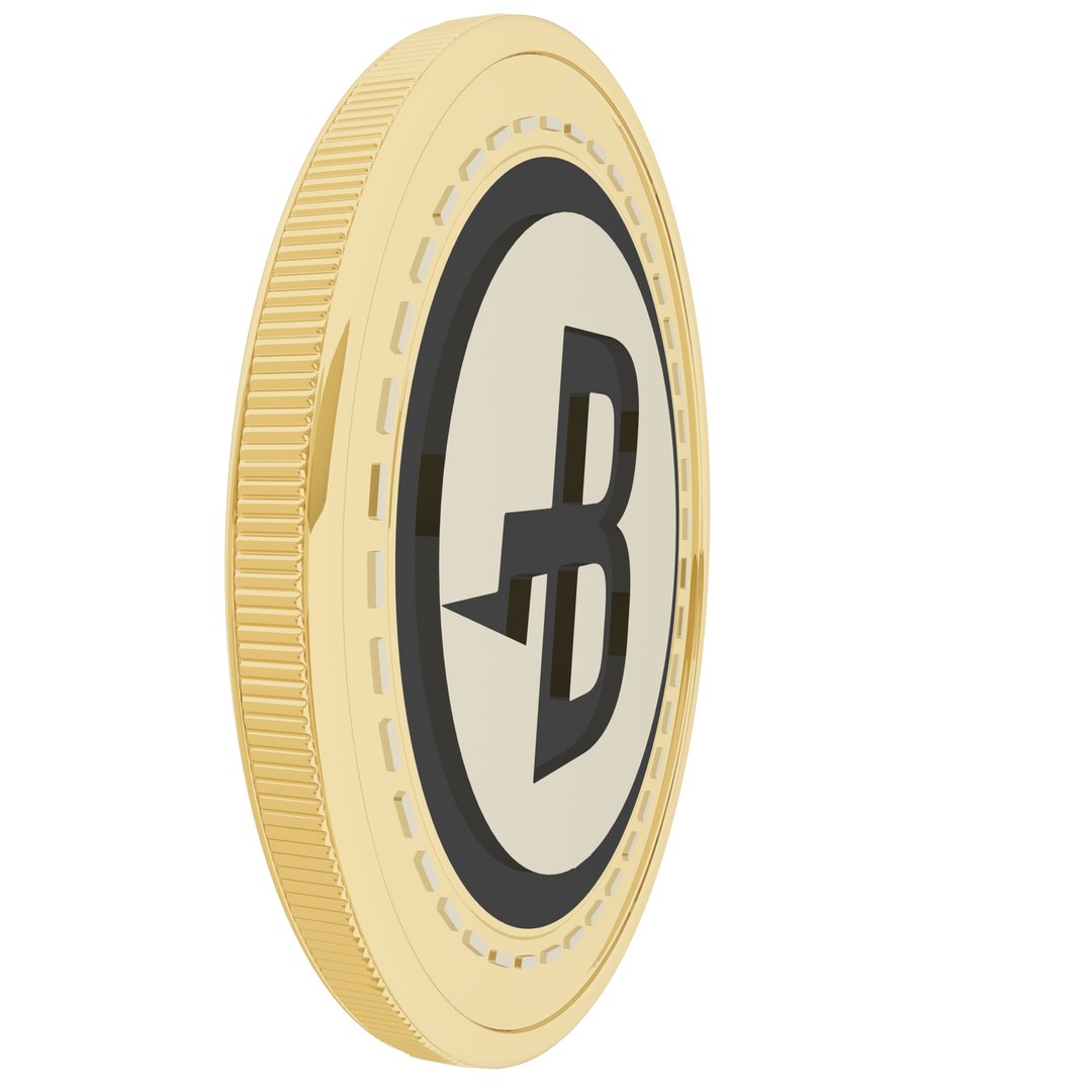 Burst Cryptocurrency Gold Coin 3D - TurboSquid 1783519