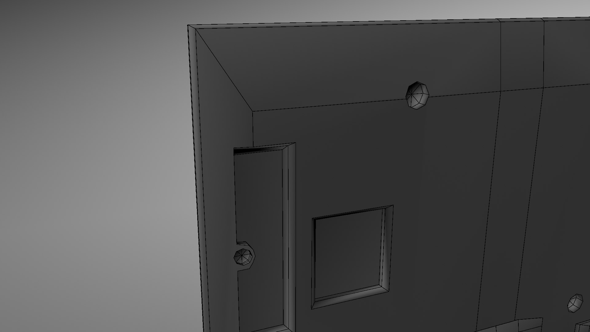3ds Max Black Slim Tv