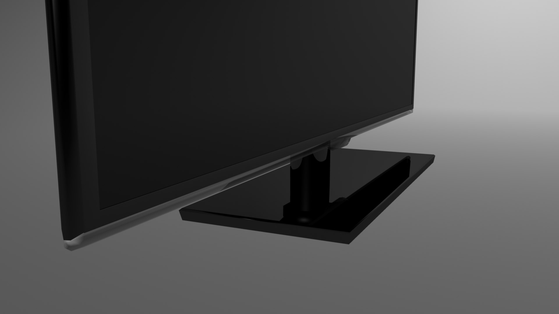 3ds Max Black Slim Tv