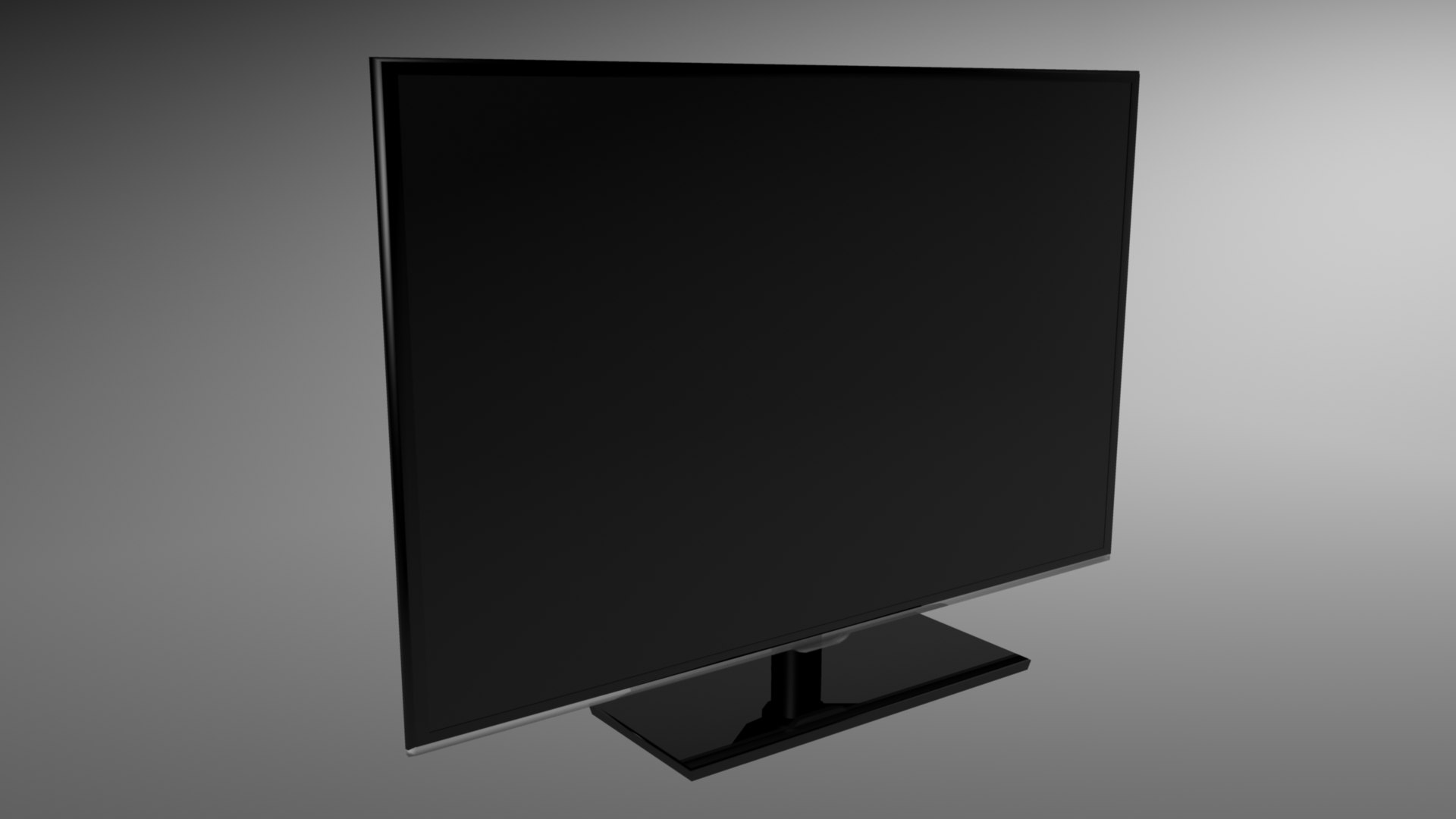 3ds Max Black Slim Tv