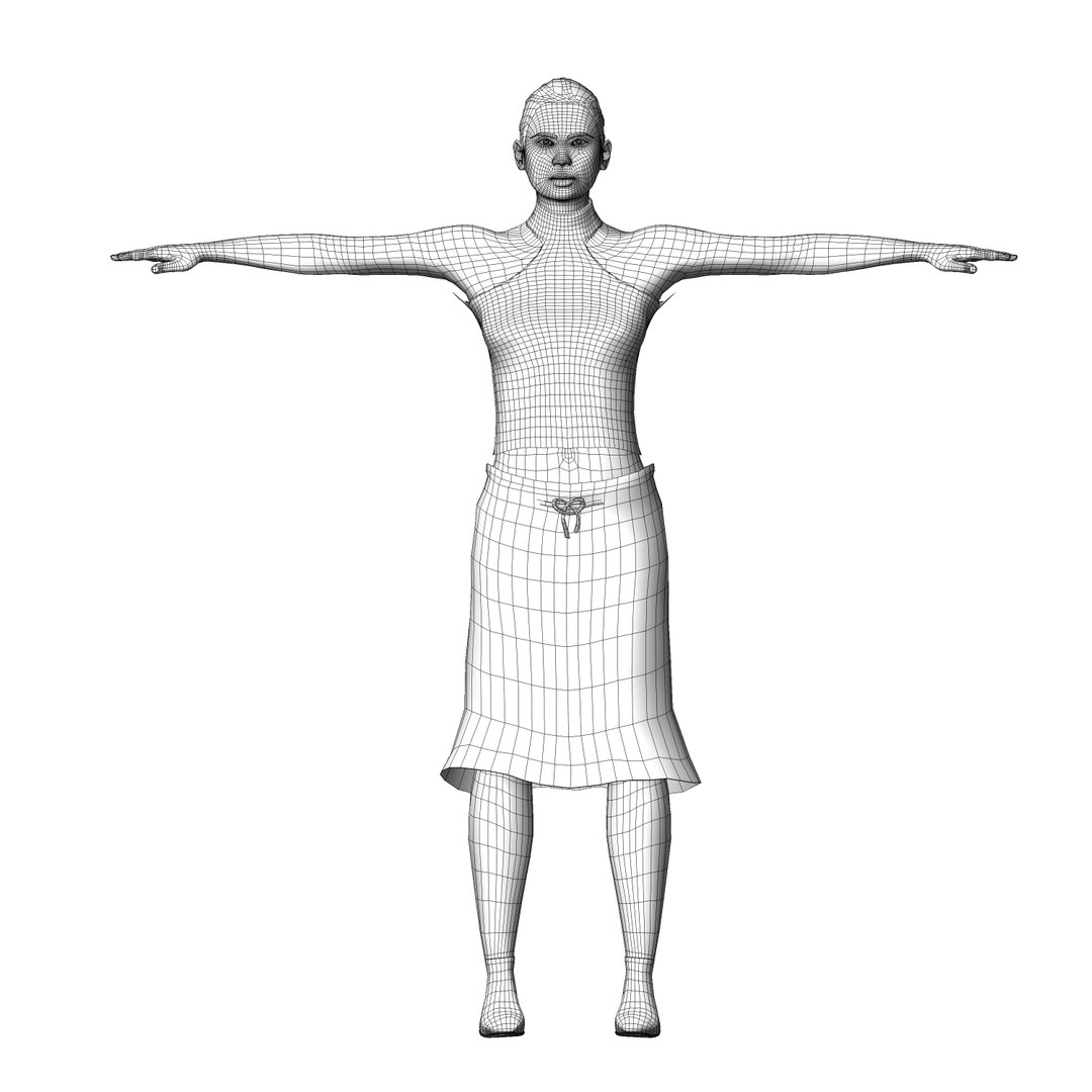 3D adult female rigged character - TurboSquid 1581147