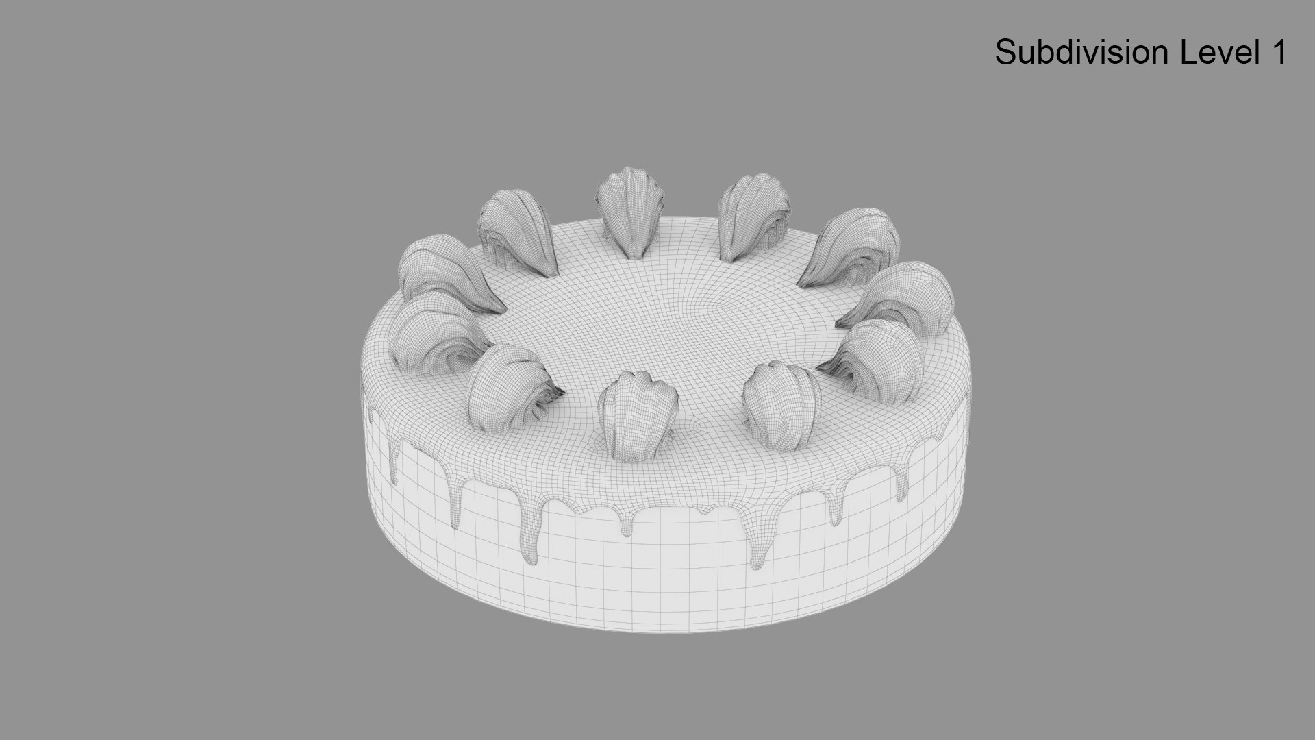 Chocolate Cake Model - TurboSquid 1886574