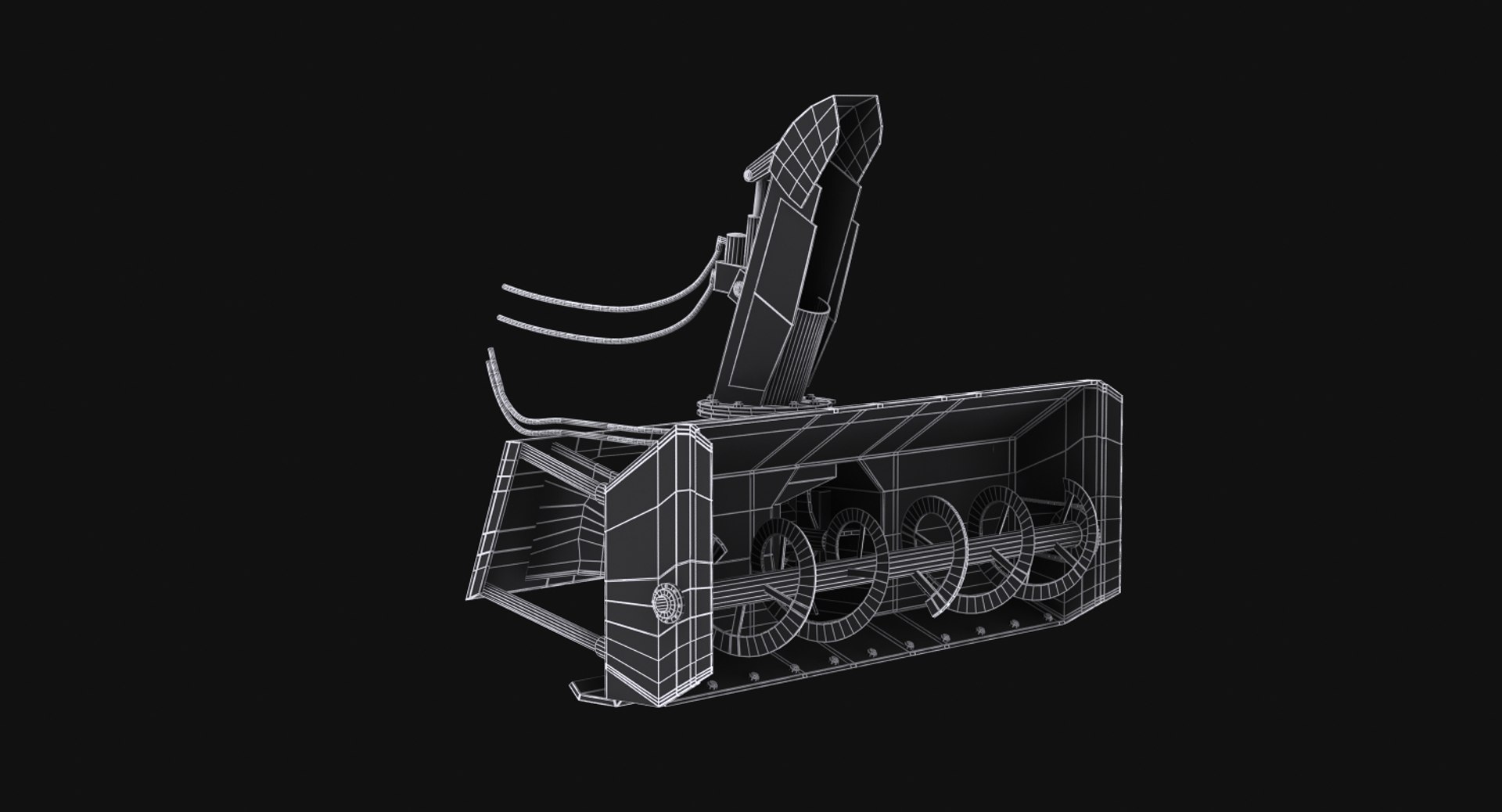 Snow Blower Attachment 3d Model