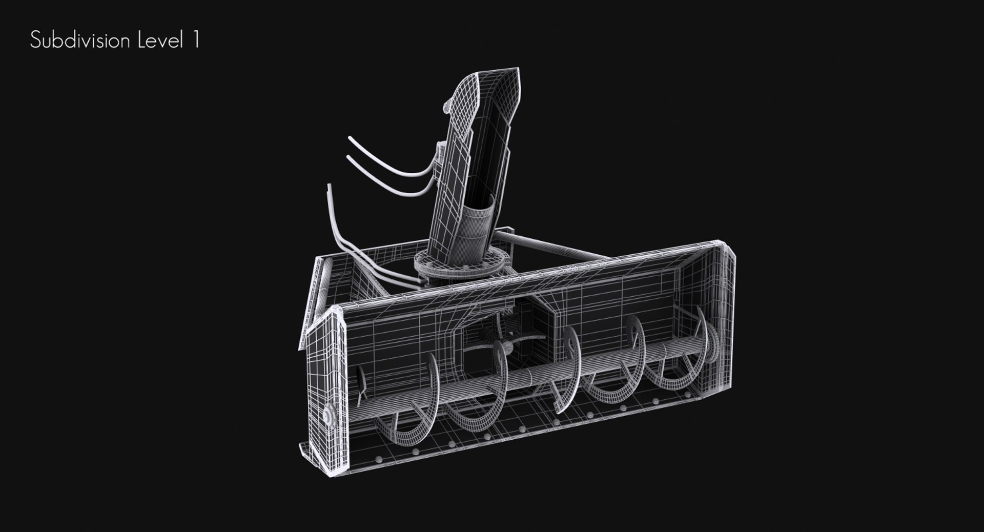 Snow Blower Attachment 3d Model