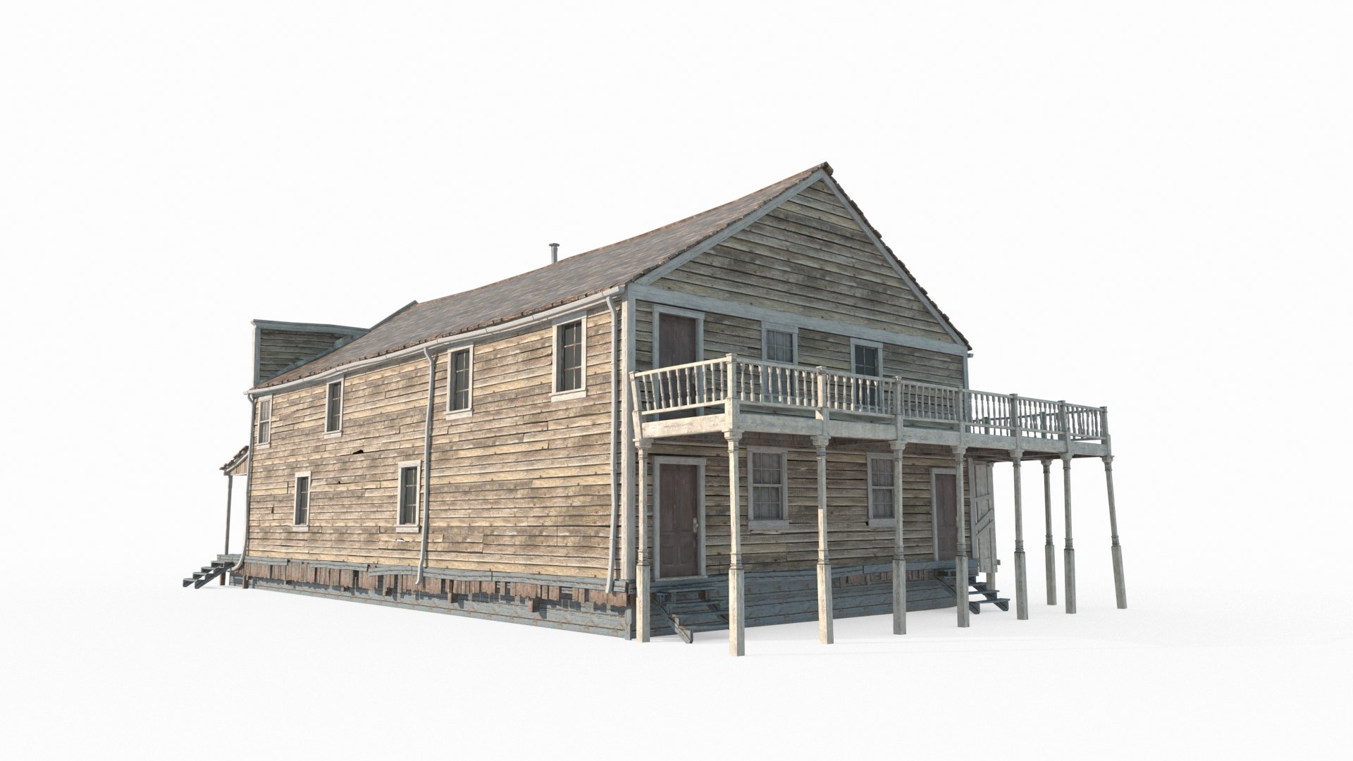 19th Century Architecture Tavern Model - TurboSquid 2389874