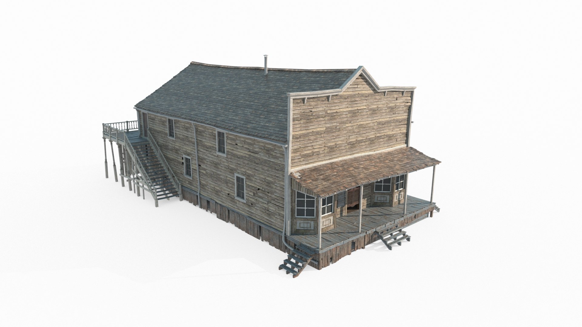 19th Century Architecture Tavern Model - TurboSquid 2389874