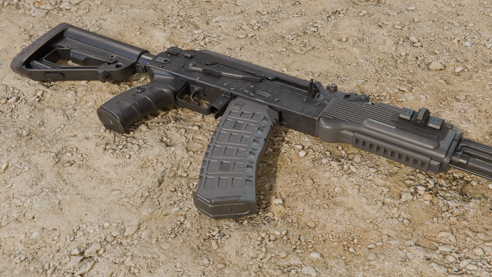 3D AK-205 Assault Rifle Kalashnikov 200 Series - TurboSquid 2415424