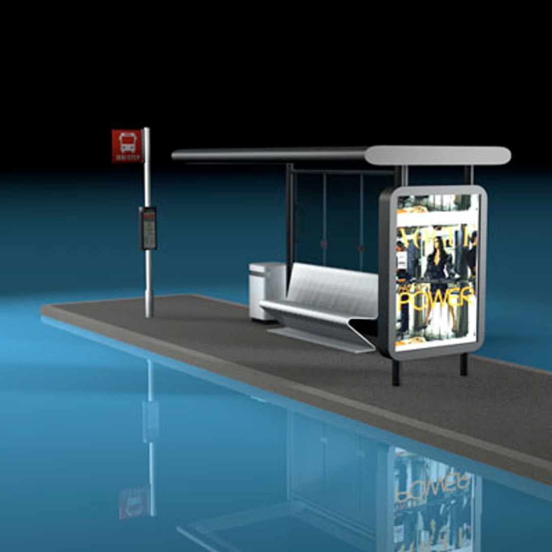 C4d Bus Stop