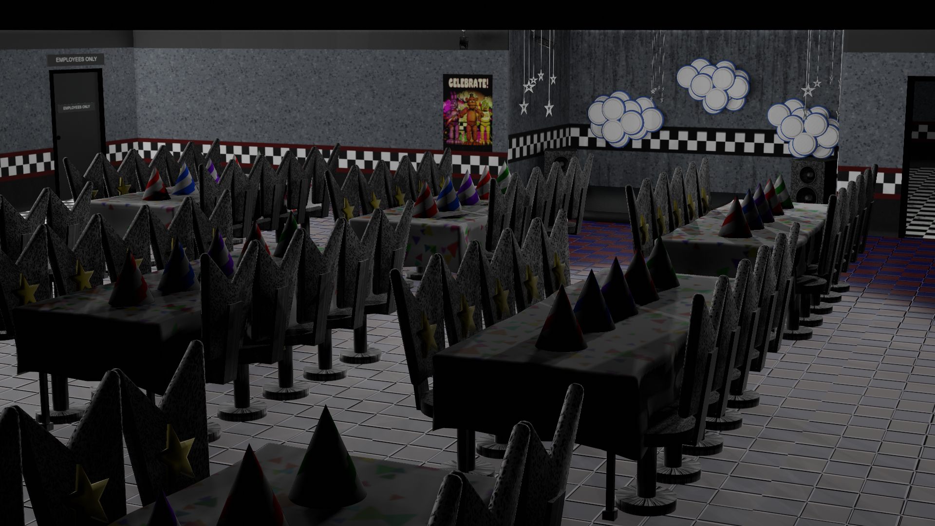 Mapa Fnaf 1 completo Modelo 3D - TurboSquid 1831780