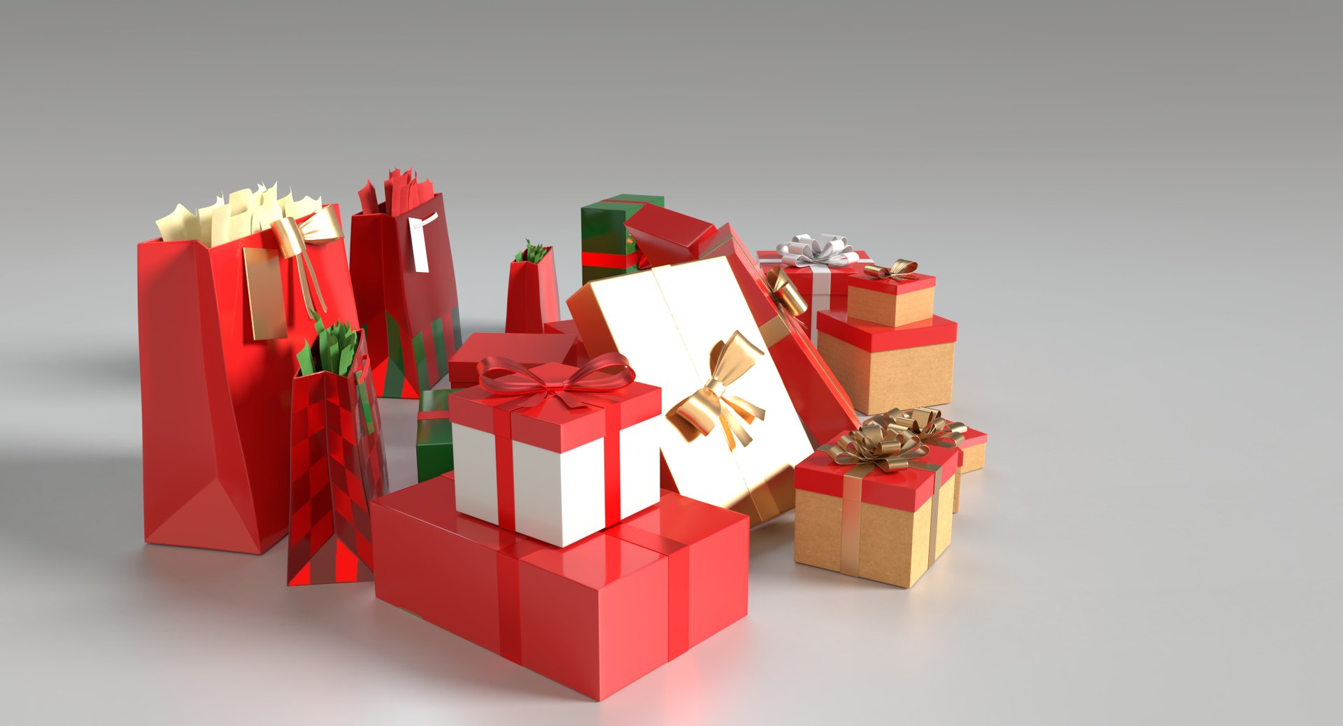Christmas Gifts 3D Model - TurboSquid 1337686