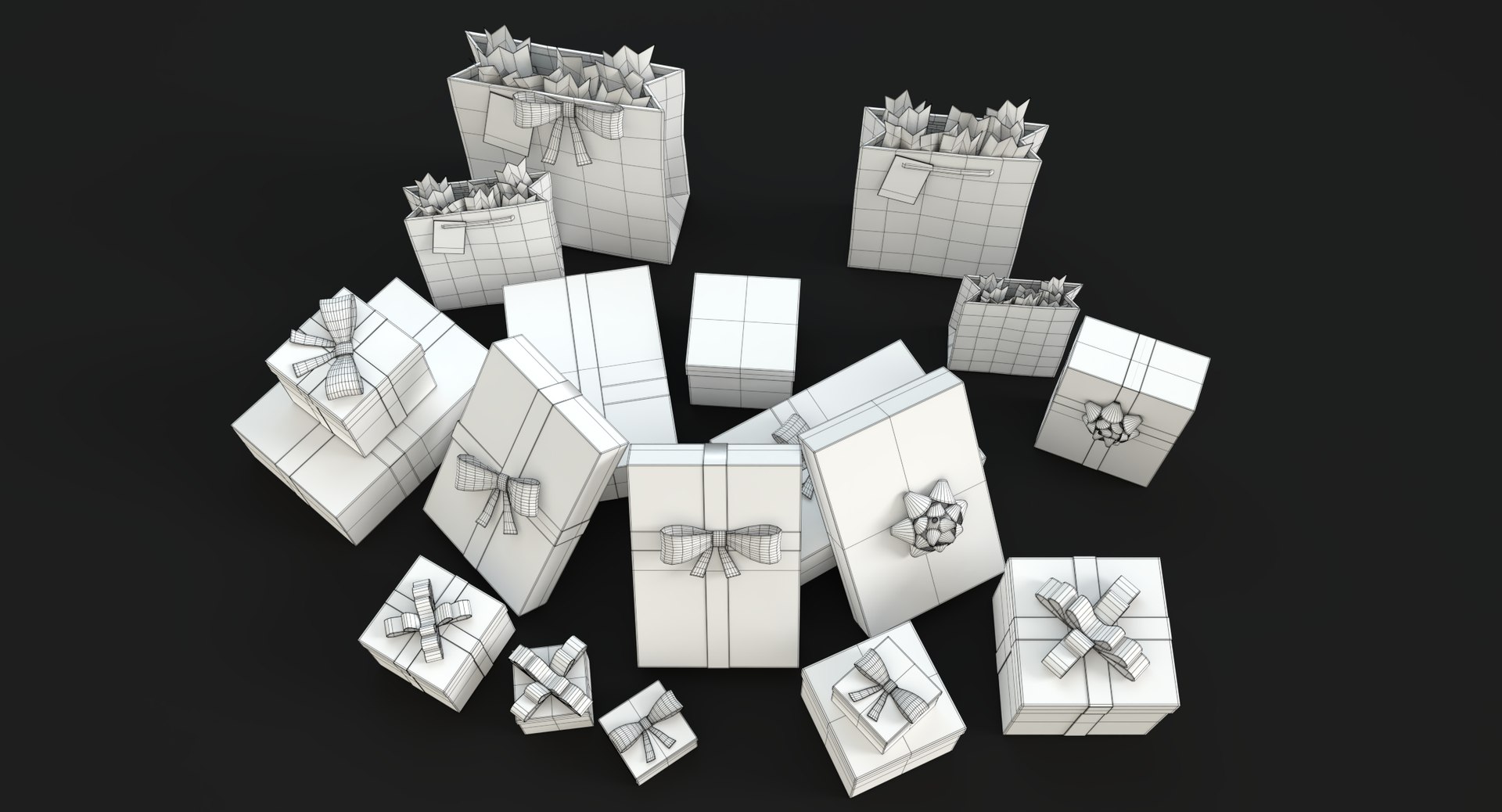 Christmas Gifts 3D Model - TurboSquid 1337686