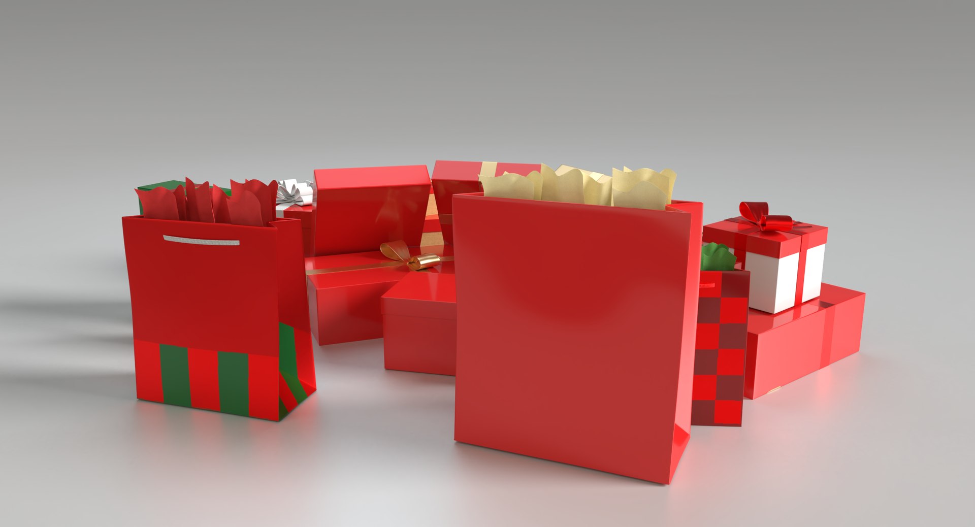 Christmas Gifts 3D Model - TurboSquid 1337686