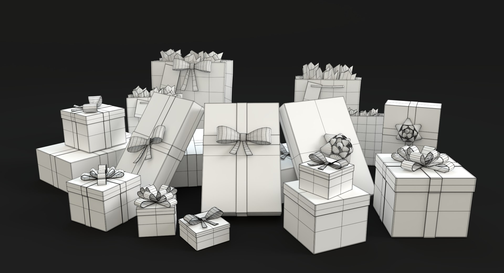 Christmas Gifts 3D Model - TurboSquid 1337686