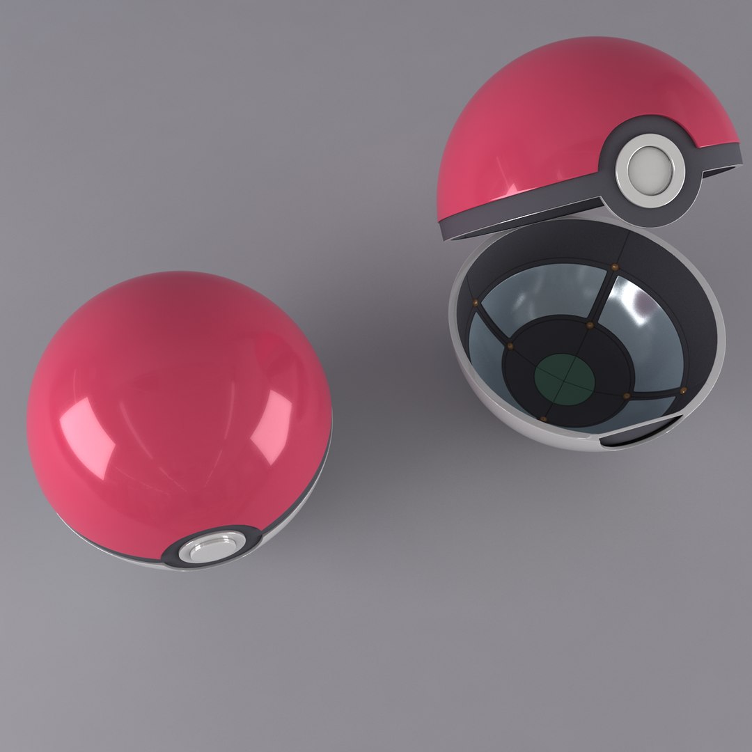 Pokeball Pokemon Original 3d Model