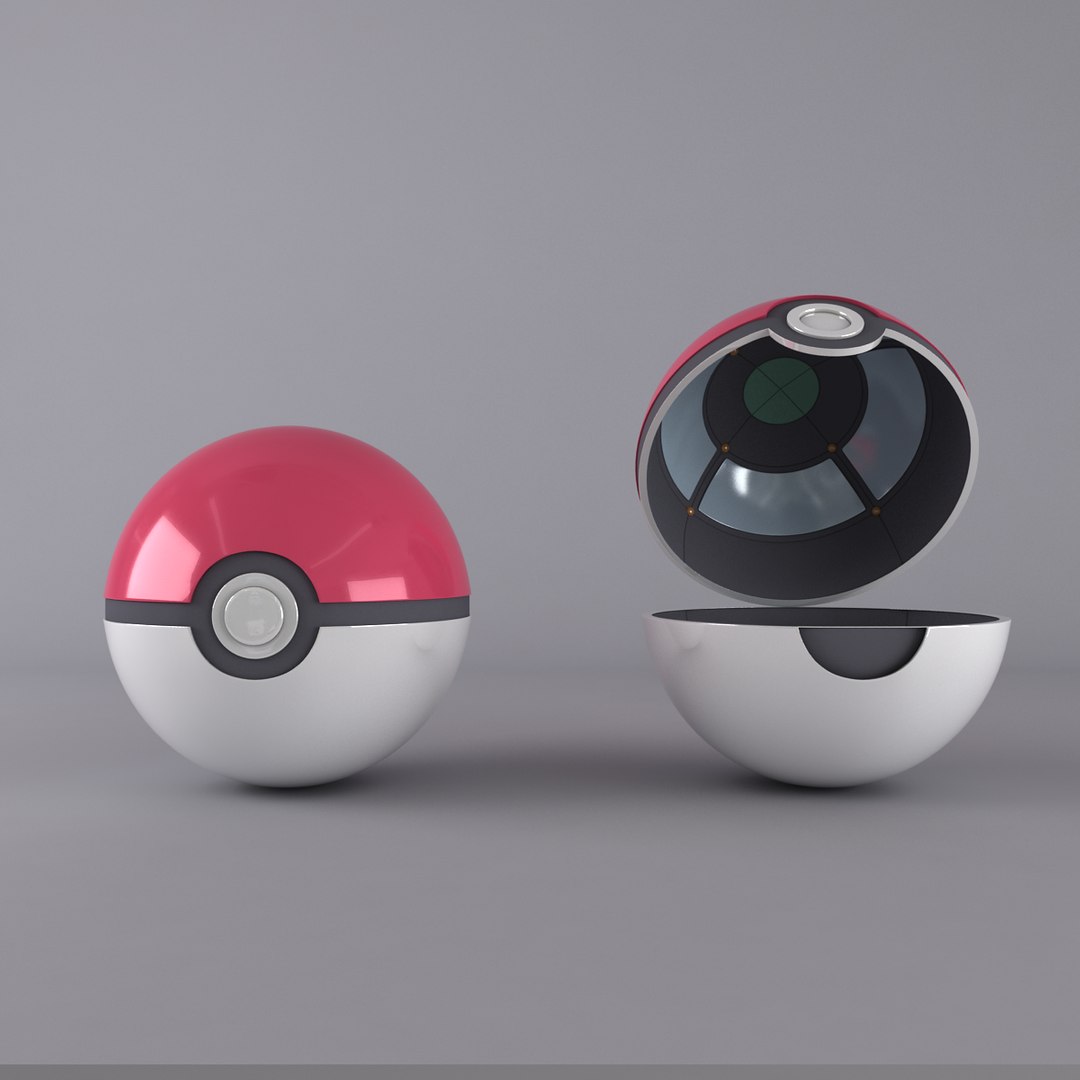 Pokeball Pokemon Original 3d Model