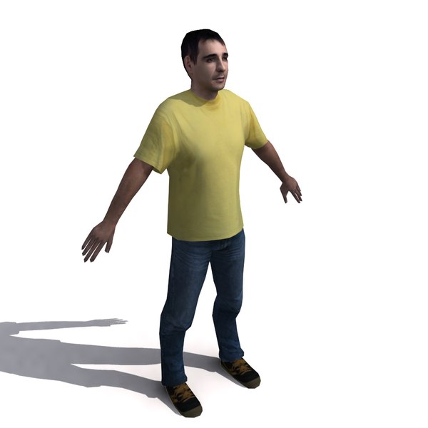3d human character model